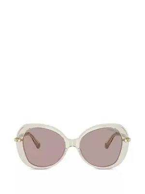 SWAROVSKI Butterfly-frame Sunglasses - Neutrals
