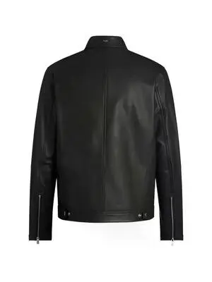 BOSS Leather Zip-up Jacket