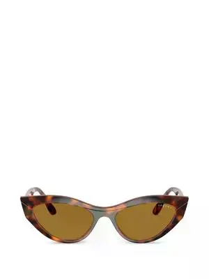 VOGUE EYEWEAR Tortoiseshell-effect Cat-eye Sunglasses - Brown
