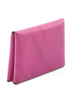 Hermès Calviduo Chèvre Leather Coin Purse - Pink