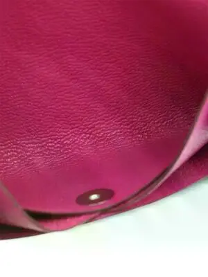 Hermès Calviduo Chèvre Leather Coin Purse - Pink
