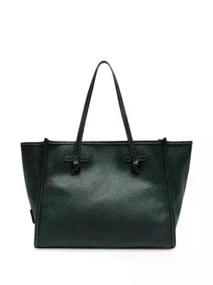 GIANNI CHIARINI Marcella Grained Leather Tote Bag - Green