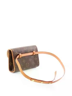 LOUIS VUITTON 2001 Pochette Florentine Leather Belt Bag - Brown