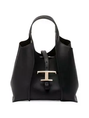 TOD'S Timeless Leather Shoulder Bag - Black