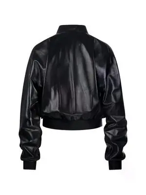 Gucci Zip-up Leather Jacket - Black