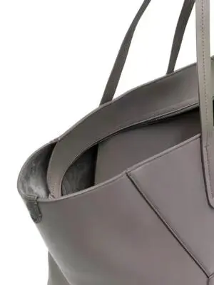 Brunello Cucinelli Leather Shoulder Bag - Grey