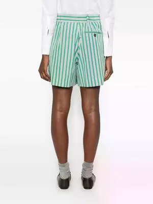 Loewe Striped Pleated Shorts