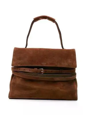 Moschino Belted Suede Tote Bag - Brown