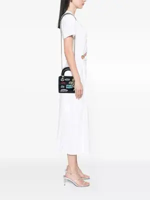 Dior Mini Lady Satchel Beaded Calfskin