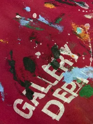 GALLERY DEPT. Paint Splatter Logo Print Shorts