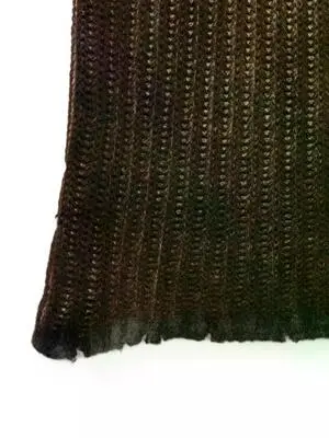Avant Toi Ribbed-knit Distressed-effect Scarf