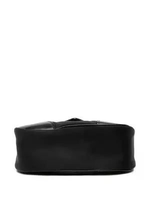 Prada Re Nylon And Shiny Calfskin Moon Satchel - Black