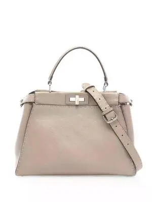 Fendi 2000s Peekaboo Selleria Tote Bag - Neutrals