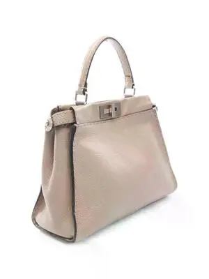 Fendi 2000s Peekaboo Selleria Tote Bag - Neutrals