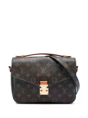 LOUIS VUITTON 2019 Monogram Pochette Metis Satchel - Brown