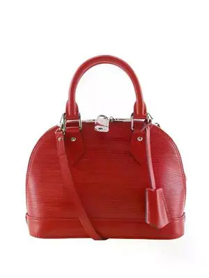 LOUIS VUITTON 2015 Epi Alma Bb Satchel - Red