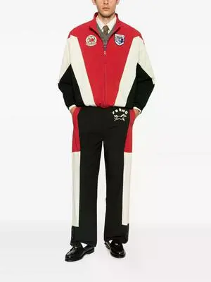 FOUND Color-block Track Pants With Embroidered Logo