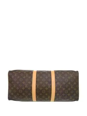 LOUIS VUITTON Monogram Keepall Bandouliere 50 Travel Bag