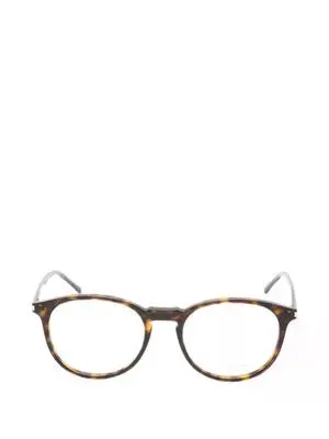 Saint Laurent Round-frame Glasses - Brown