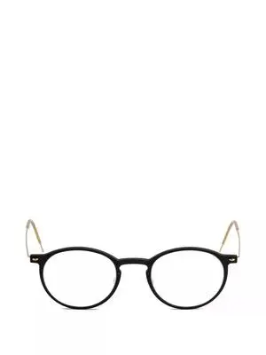 LINDBERG Round-frame Titanium Glasses - Black