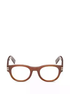 Zegna Round-frame Glasses - Brown