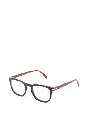 DB EYEWEAR BY DAVID BECKHAM Tortoiseshell-effect Square-frame Glasses - Brown