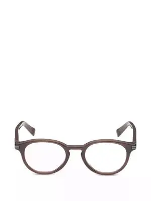 Zegna Round-frame Glasses - Brown
