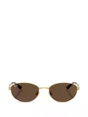 Ray-ban Oval-frame Sunglasses - Brown