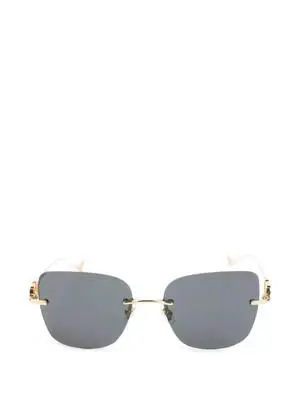 Valentino Garavani Rimless Square Frame Sunglasses - Grey