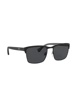 Emporio Armani Matte Square Sunglasses
