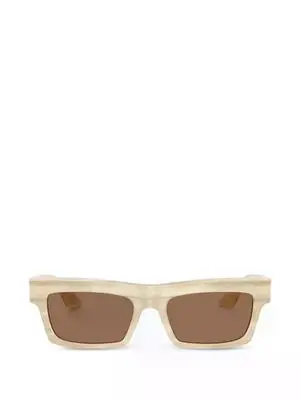 Oliver Spencer 1985c Rectangle-frame Sunglasses - Neutrals