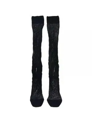 Dsquared2 Ribbed Knit Thigh High Socks