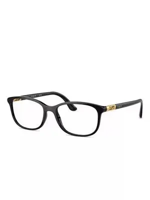 VOGUE EYEWEAR Oval Frame Eyeglasses - Black