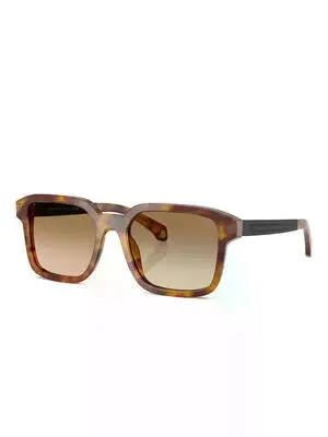 Moncler Tortoiseshell Square-frame Sunglasses - Brown