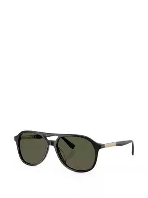 Brunello Cucinelli Pilot-frame Sunglasses - Black