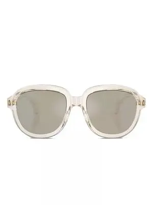Moncler Transparent Square-frame Sunglasses - White