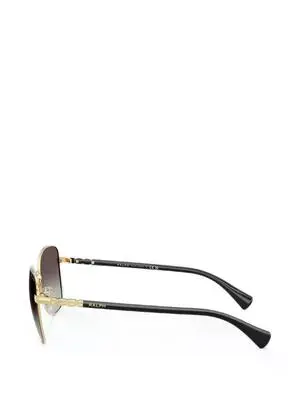 POLO RALPH LAUREN EYEWEAR Geometric-frame Sunglasses - Black