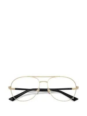 JIMMY CHOO Pilot-frame Double-bridge Glasses