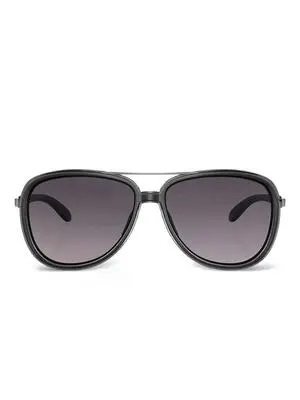 Oakley Split Time Aviator Sunglasses - Black