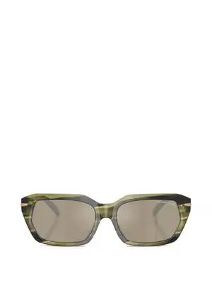Michael Kors Lake Tahoe Geometric-frame Sunglasses - Green