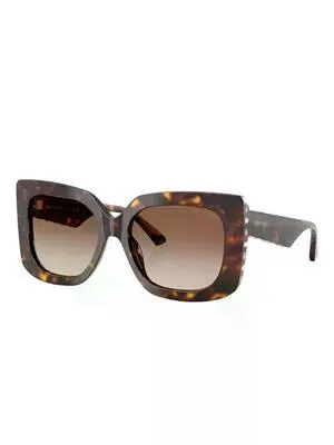 JIMMY CHOO Stud-embellished Square Sunglasses
