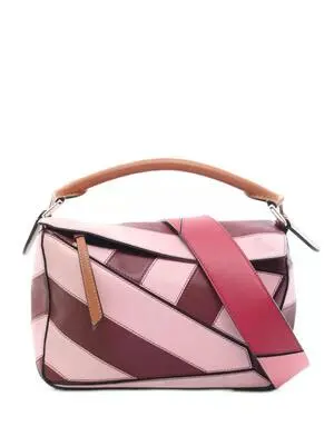 Loewe Loewe 2010s Small Puzzle Shoulder Bag Pink