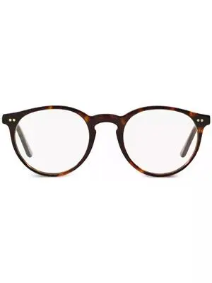 POLO RALPH LAUREN EYEWEAR Round Frame Glasses - Brown