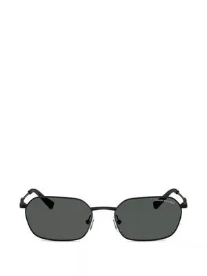 Armani Exchange Geometric-frame Sunglasses - Black