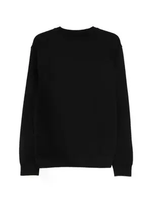 Karl Lagerfeld Logo-embroidered Crew-neck Sweatshirt - Black