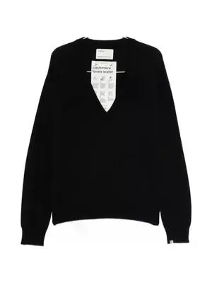 Extreme Cashmere Ben V-neck Long-sleeve Sweater - Black