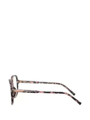 Dolce & Gabbana Patterned Square-frame Glasses - Black