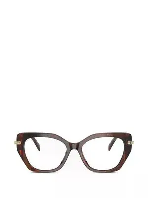 Michael Kors Nashville Geometric-frame Glasses - Brown