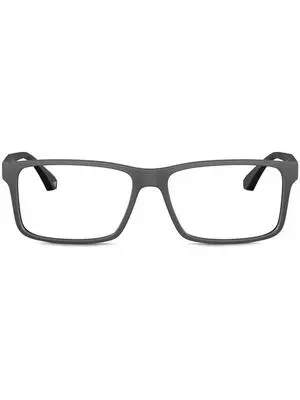 Emporio Armani Logo-engraved Glasses - Black