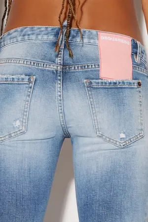 Dsquared2 Light Sunset Wash Jennifer Cropped Jeans
